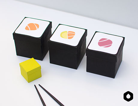 Maki and Wasabi Paper Boxes | Paperized Crafts