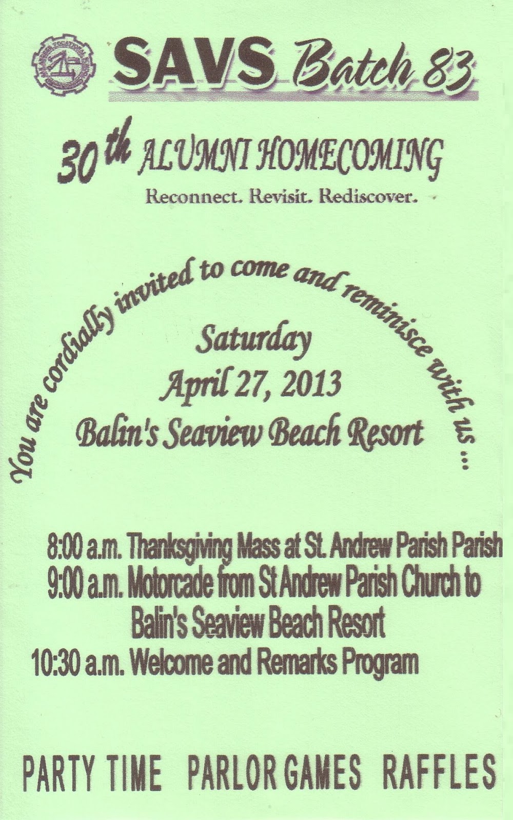 Alumni Event Invitation