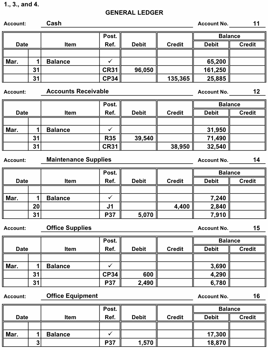 Accounting Questions and Answers: PR 5-5B All journals and general ...
