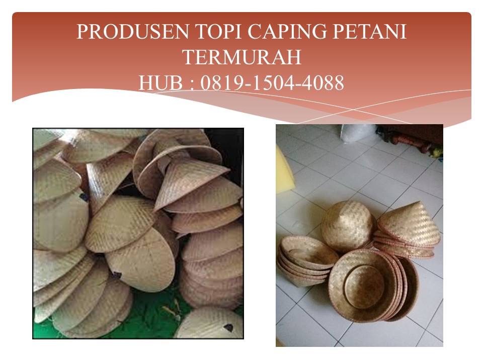 topi caping