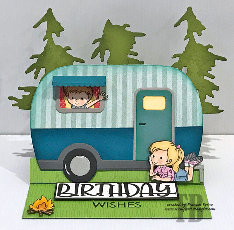 StampOwl's Studio: Caravan Easel Card