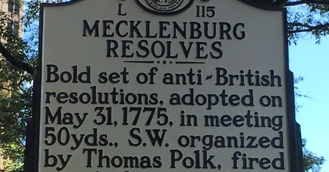 Mecklenburg Resolves, Bold Step Toward Independence