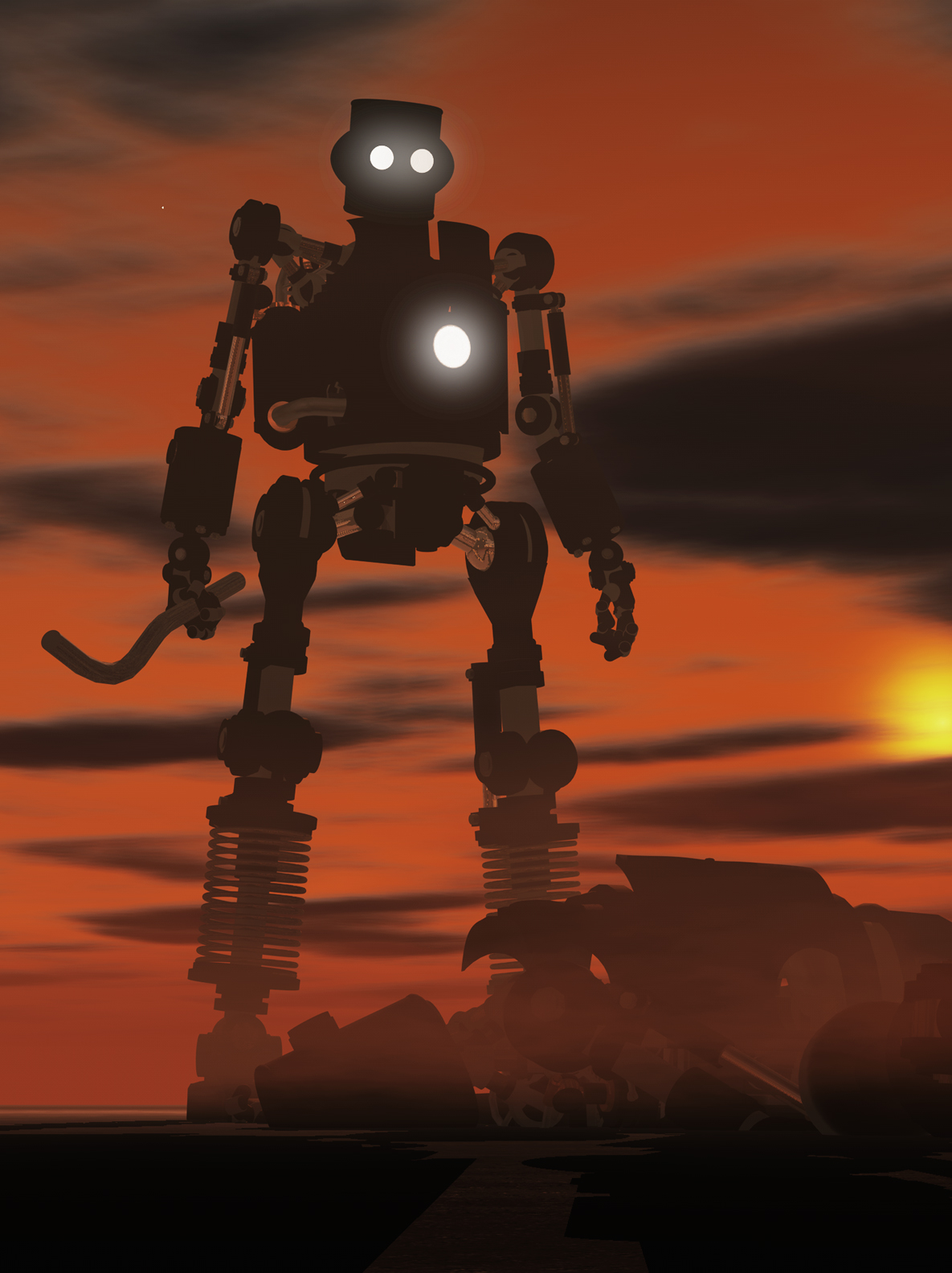 3D Graphics @ CCHS: Luke Robichaud epic construction robot.