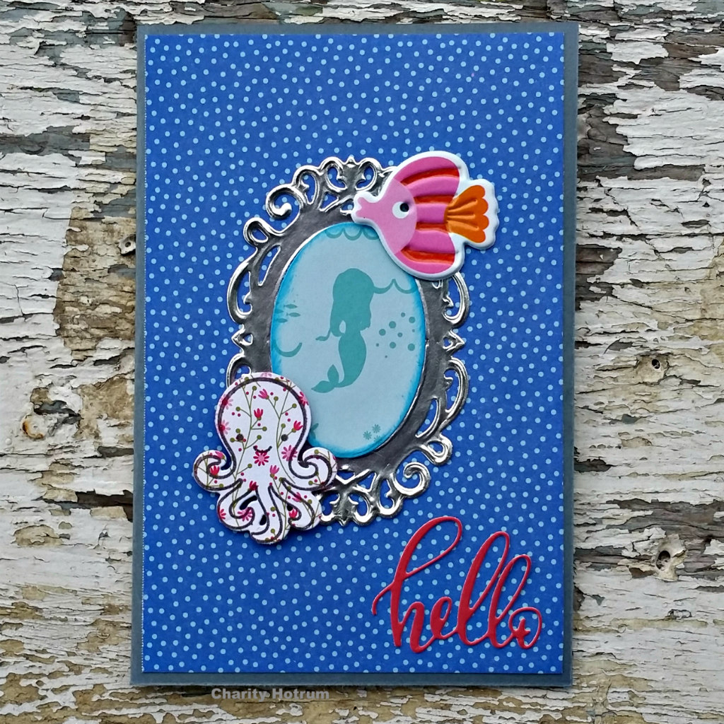 Scrappin' Chaos: Mermaid Framed Cards With Foiled Paper