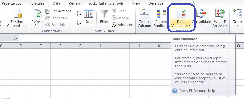 Indoprima Mahir Excel: Cara Cepat dan Mudah Membuat Validasi Input Data