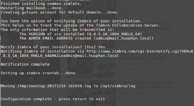 How to install zimbra 8.8 on centos 6 step by step