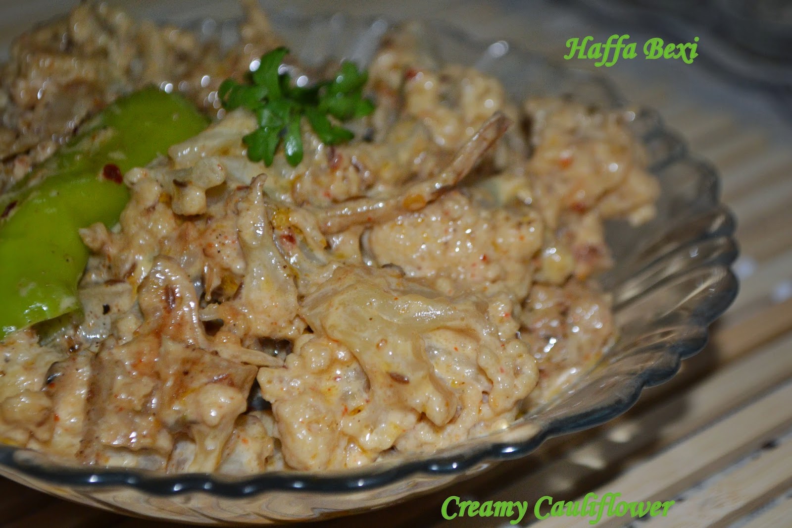 Creamy Cauliflower (Gobi) | Haffa's kitchen adventures