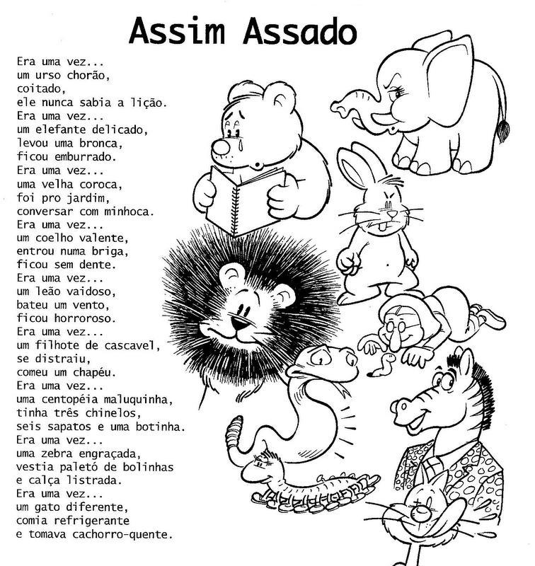 Professores online 24 horas: Bichos - Poesia Assim assado