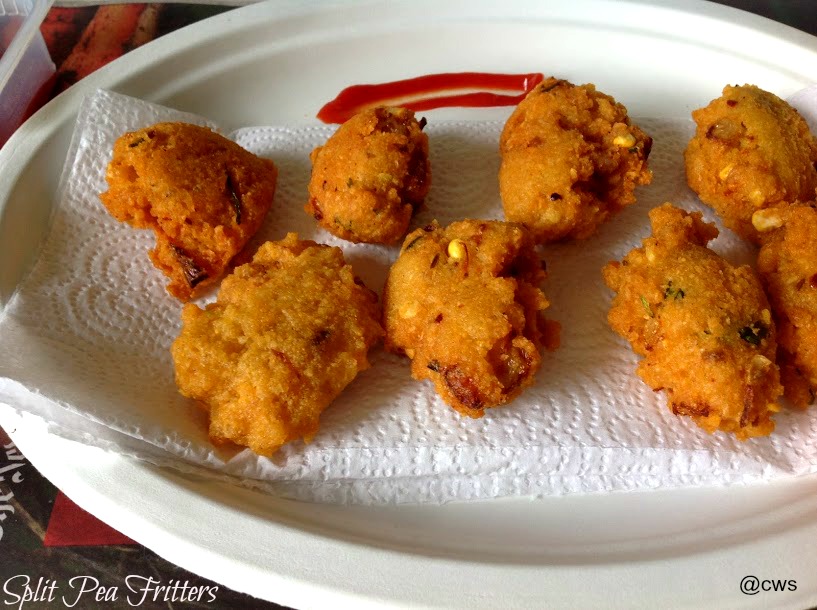 Burmese Split Pea Fritters - Cooking With Sapana