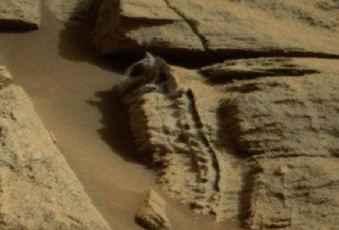 Fossilized Dinosaur Found On Mars?