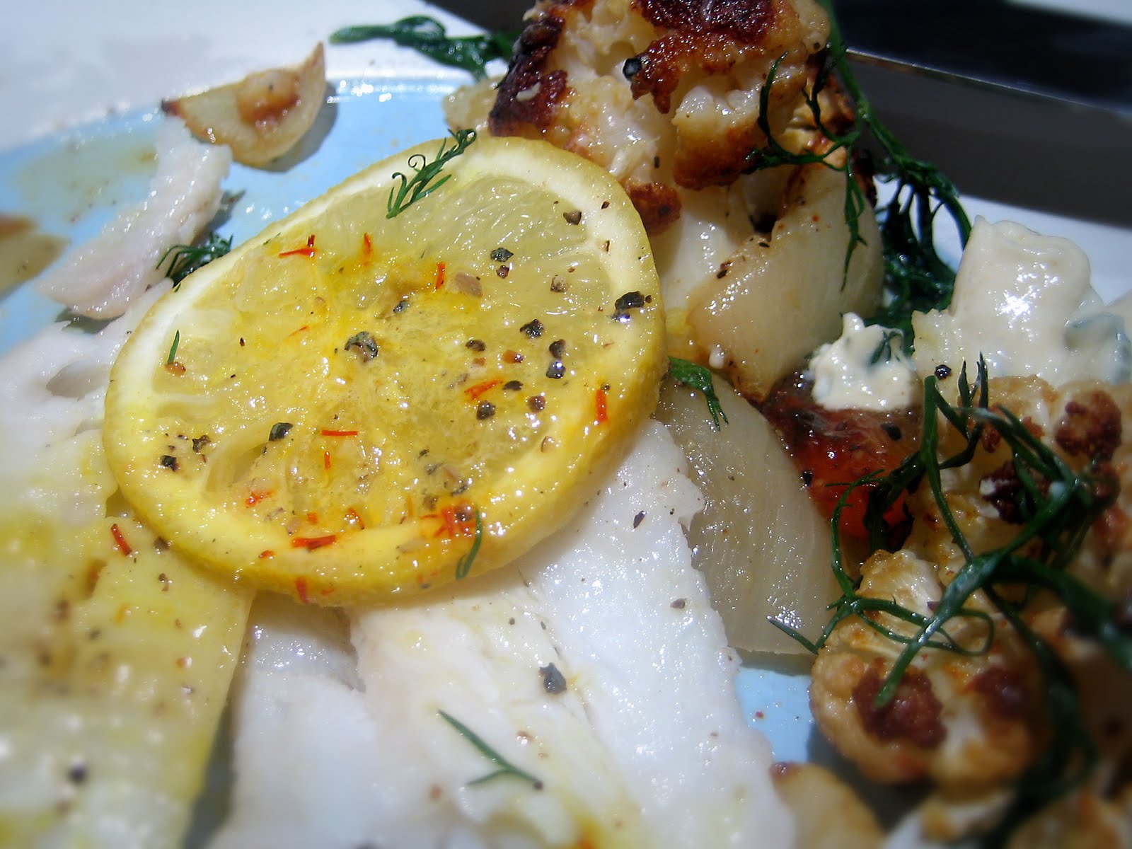 itsdelicious2: Sole with roasted vegetables