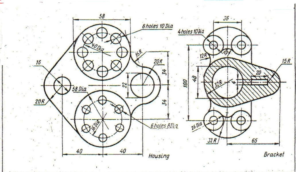 Dessin technique: PIÈCES MECANIQUES