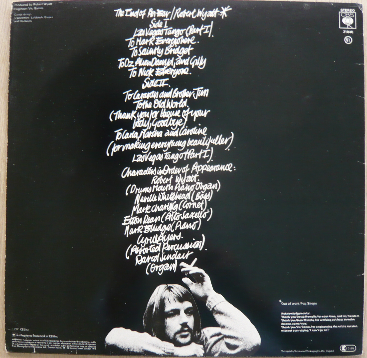 ROBERT WYATT AND STUFF: The End Of An Ear