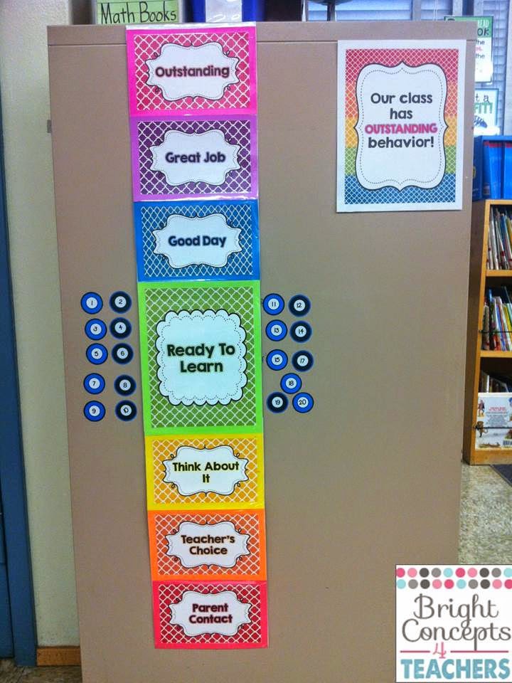 Weekend Warriors: Back to School Cool Behavior Management Chart