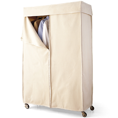 NewVintageLady: Day Project: Canvas Wardrobe Cover