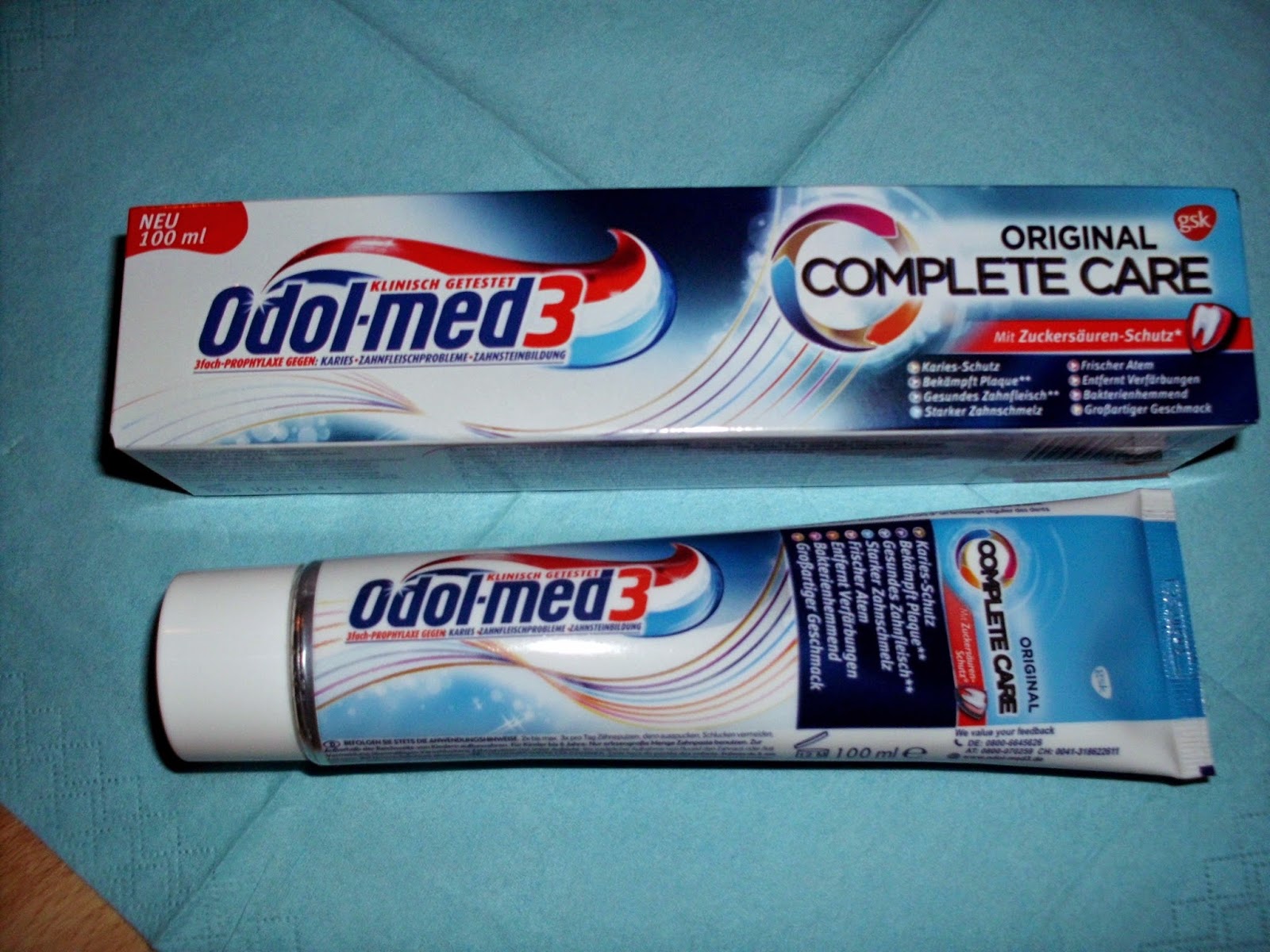 Absolut ehrlich!*****: Odol-med3 Complete Care Zahncreme Zuckersäureschutz
