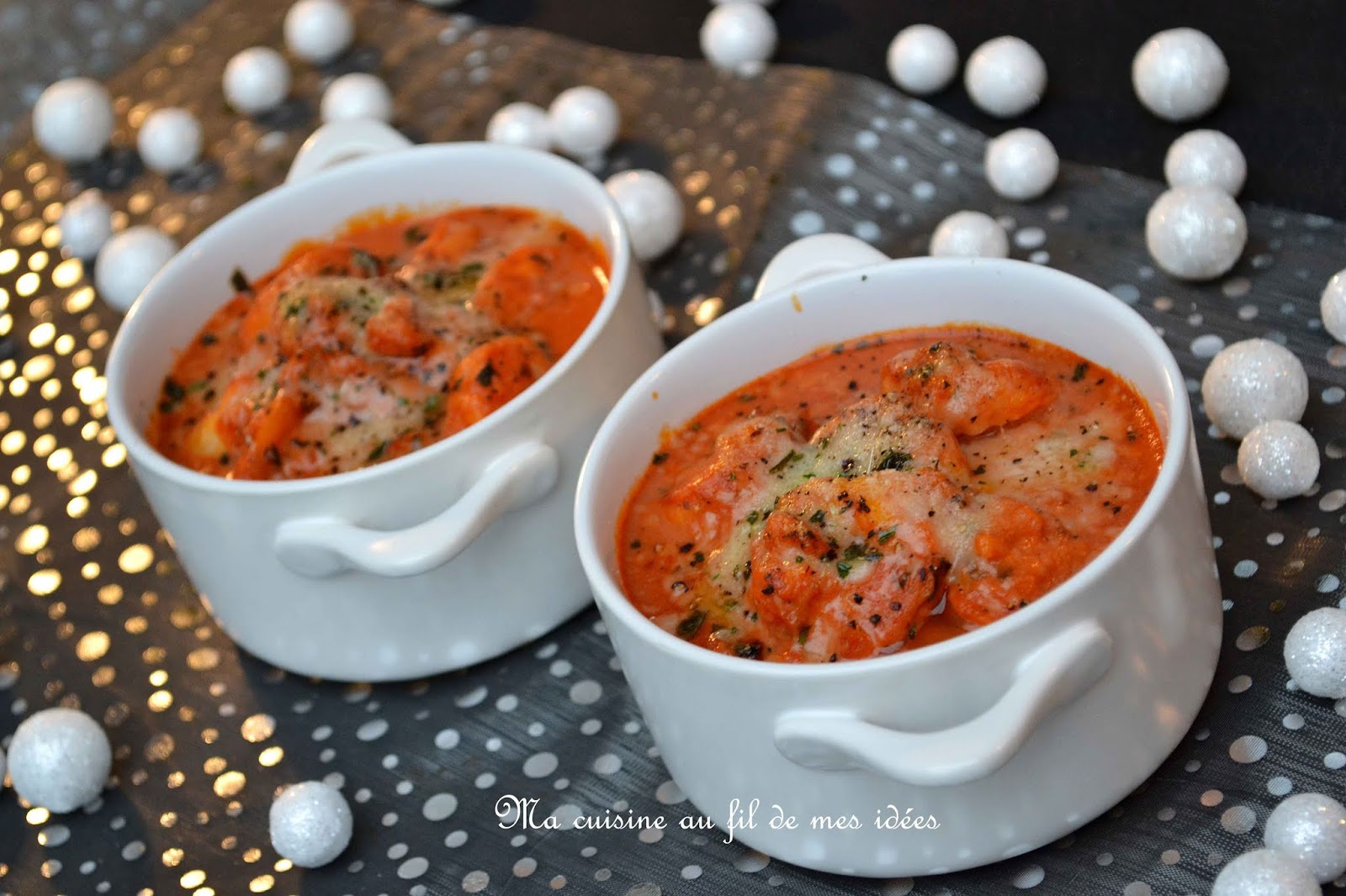 Ma cuisine au fil de mes idées...: Cassolettes de scampis à l'italienne ...