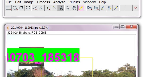 My imageJ: เมนู Image with ImageJ [ตอนที่ 82] Zoom, Overlay Options... เครื่องมือการตั้งค่าของ ...