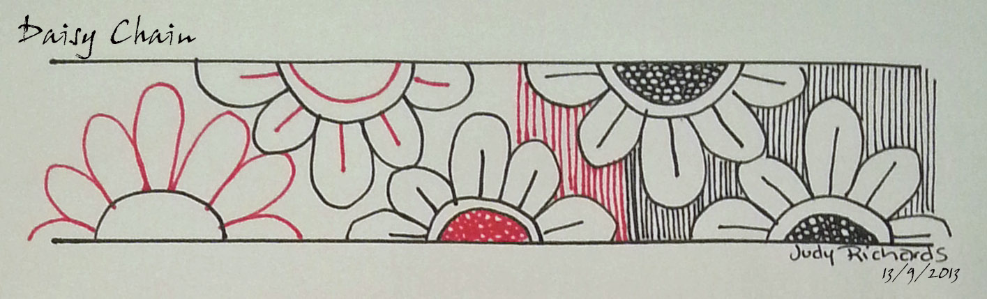 Judy's Zentangle Creations: Daisy Chain