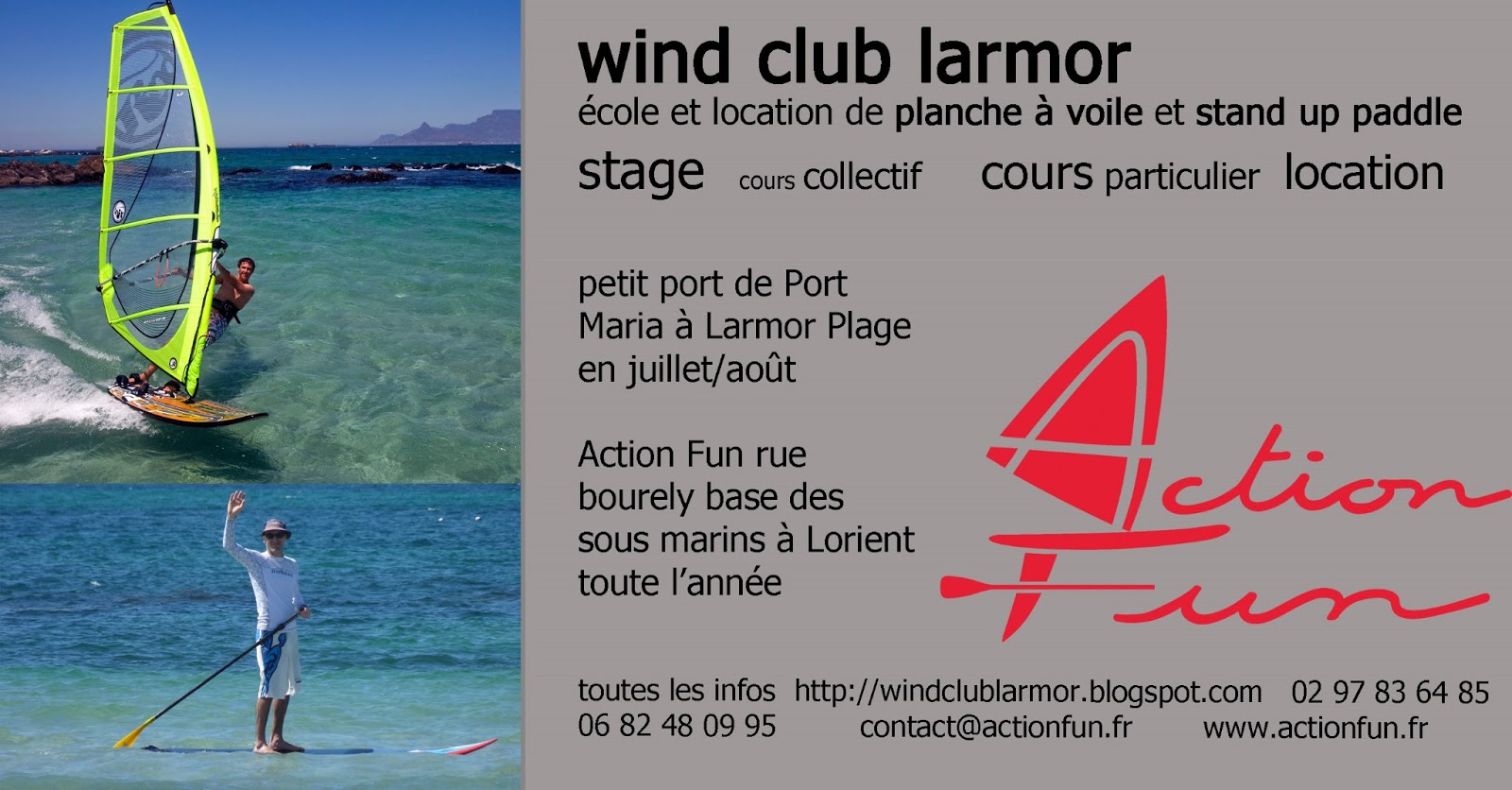 Wind Club Larmor école de planche à voile, location planche à voile ...