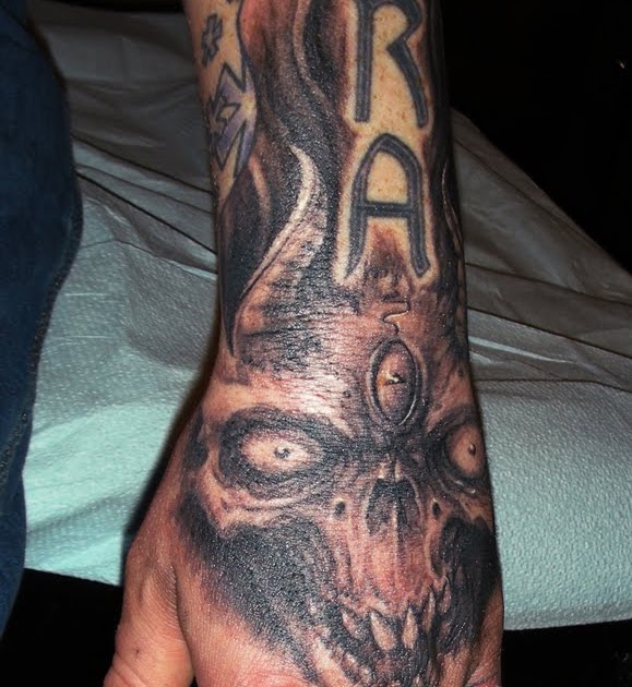 Demon Hand Tattoos