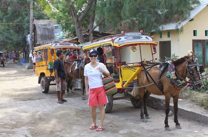 Cidomo is a tourism icon of Gili Trawangan
