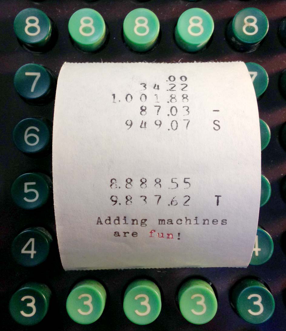 The Typewriter Revolution blog: My Victor adding machine
