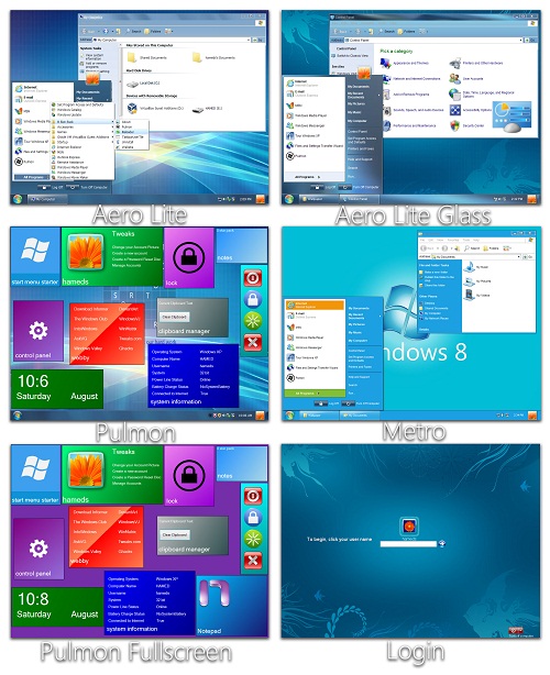 Vista Modern Skinpack Skin Pack Theme For Windows 10 SkinPacks For