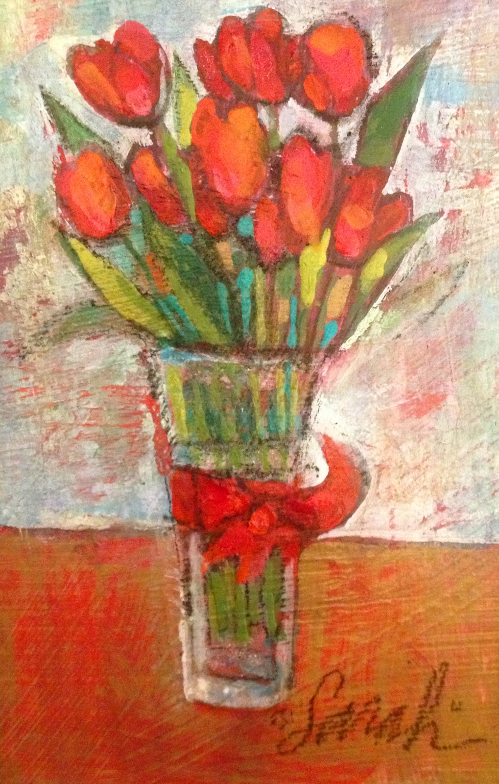 Tulip Painter: fresh tulips in November