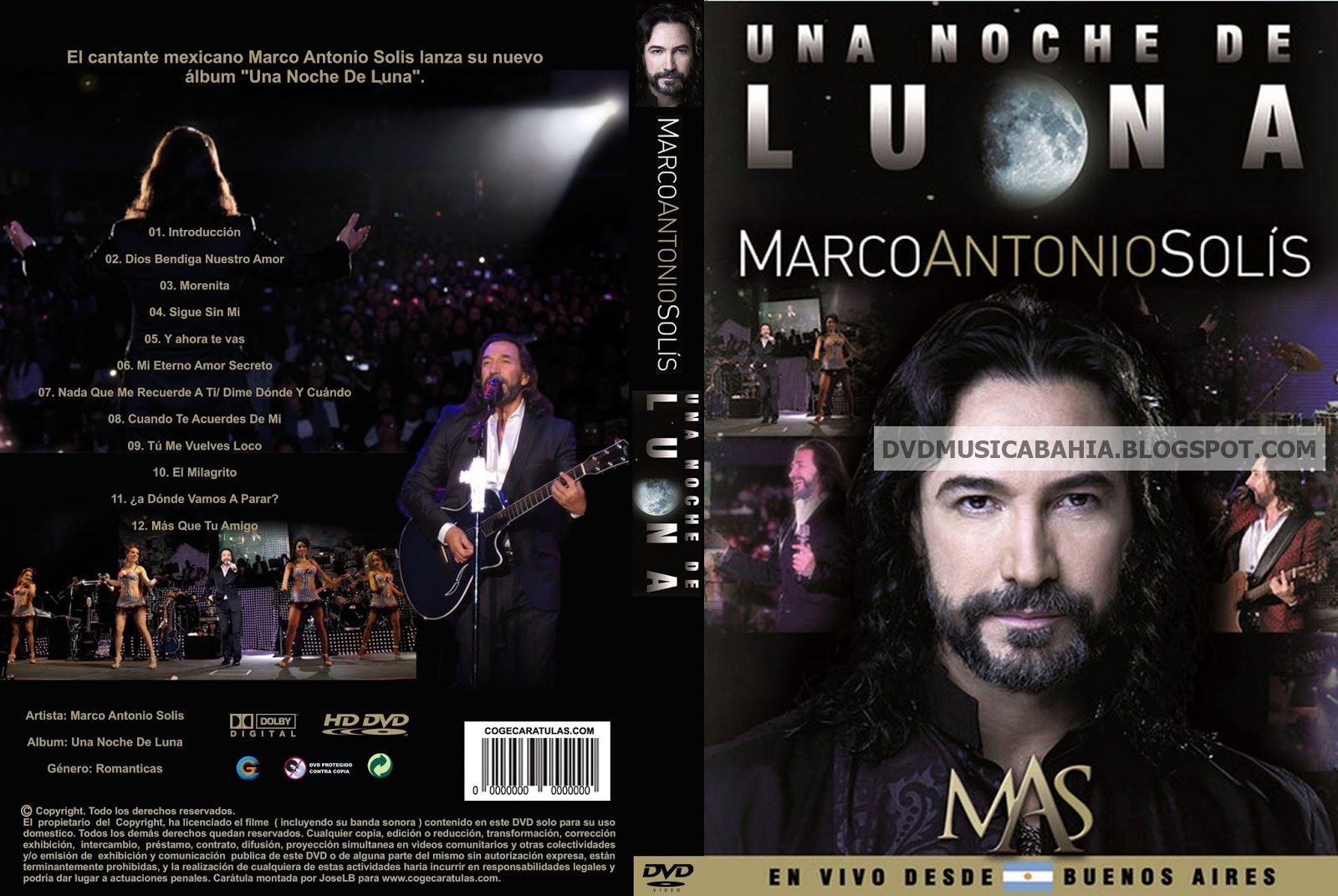 LOS MEJORES DVD DE MUSICA Y MAS....!!!!: MARCO ANTONIO SOLIS - UNA ...