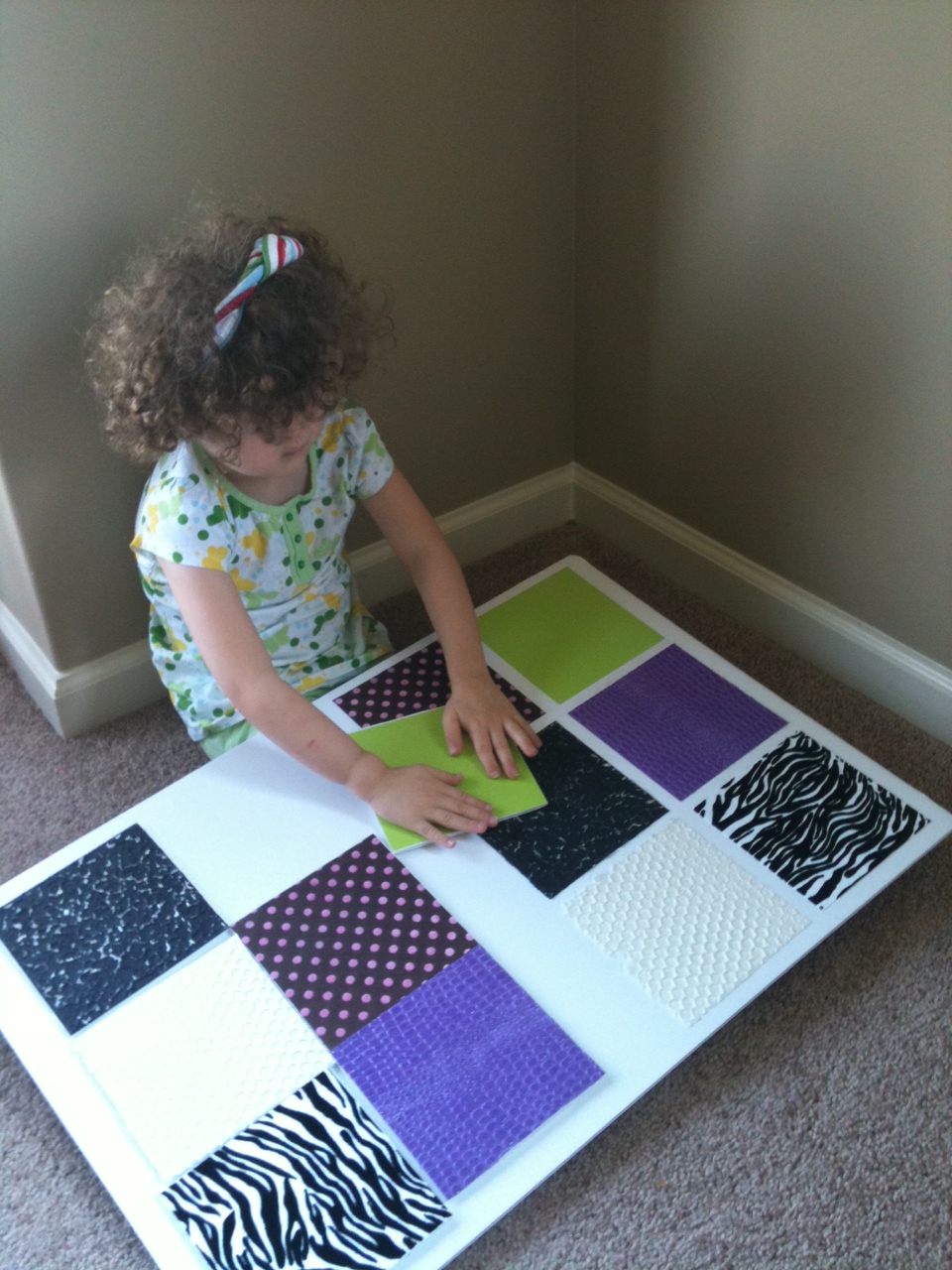 Sensory Sun: DIY Texture Board