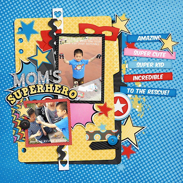 Mom's Superhero / Scrapping with Liz