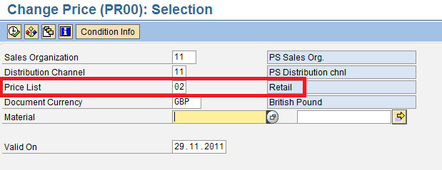 SAP Sales and Distribution: Price List - Price Group