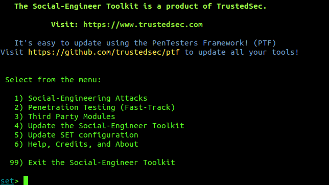 Social Engineer Toolkit - SET - Omegaton - Fabio Lior Rahamim