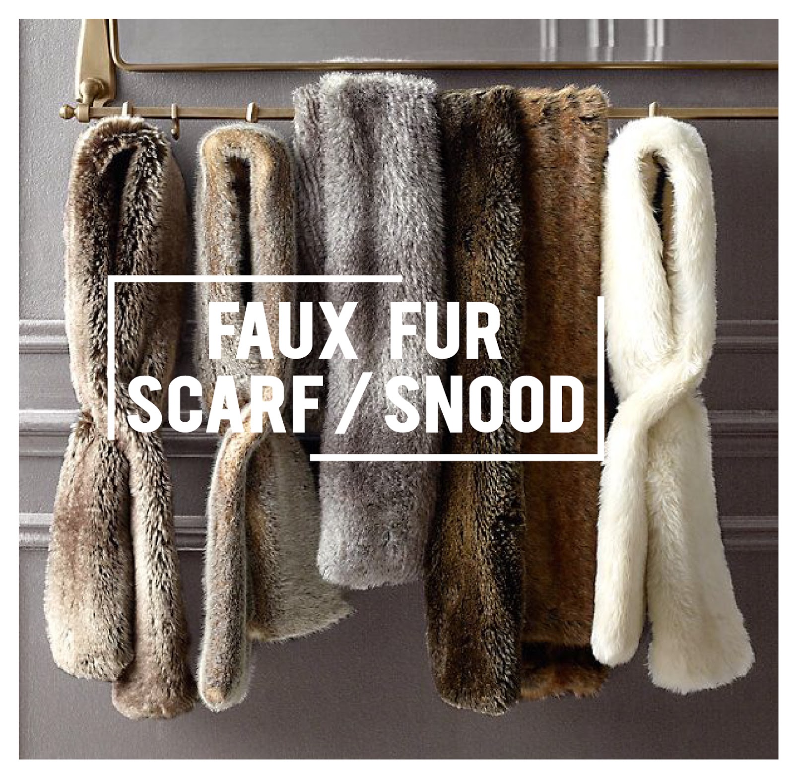 Winter trend - Faux fur scarf - Miss Rich