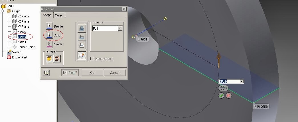 Tutorial Revolve Inventor | Learning Together Guys