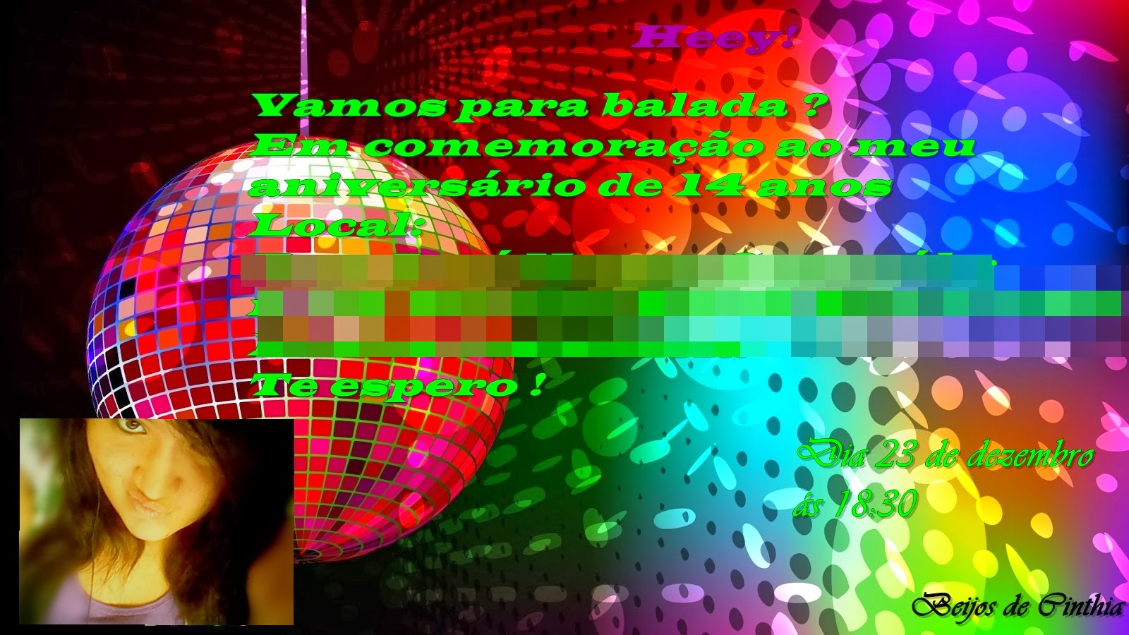 Smiles The Cinth's ^^: Festa Com Tema BALADA!