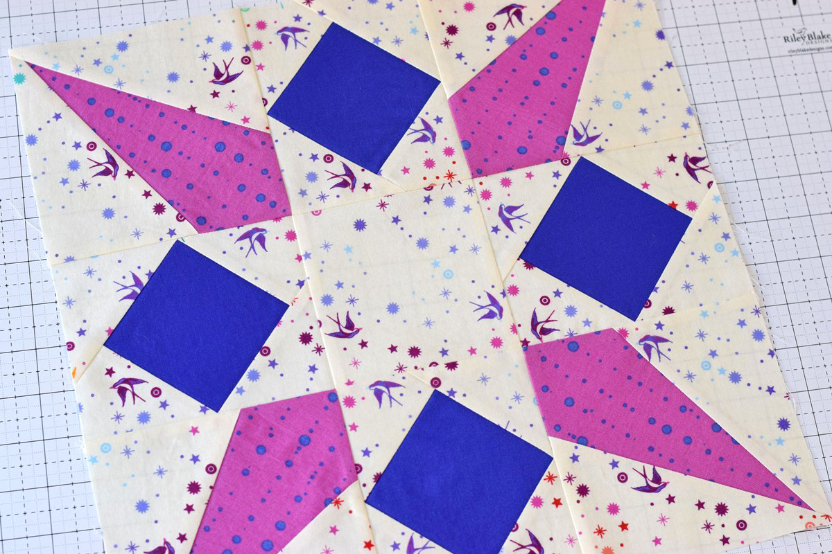 Quilted Blooms: Rocket Star Quilt Block