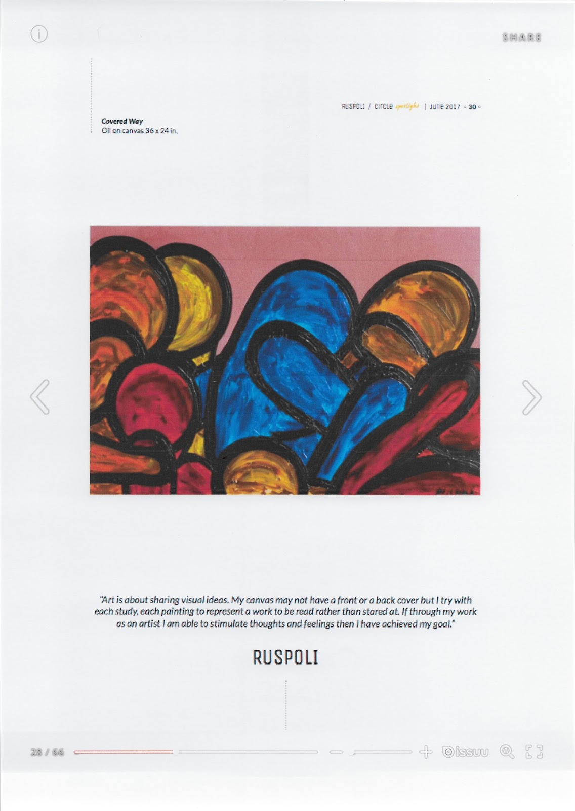 FRANCESCO RUSPOLI : Book published by Circle Foundation for the Arts- 2017