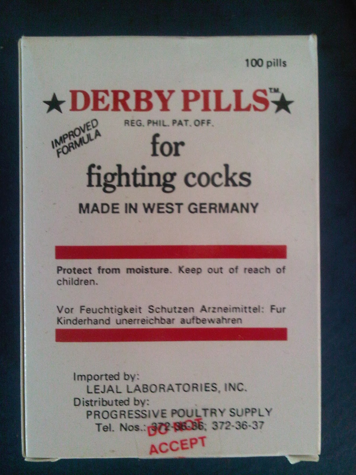DERBY PILLS