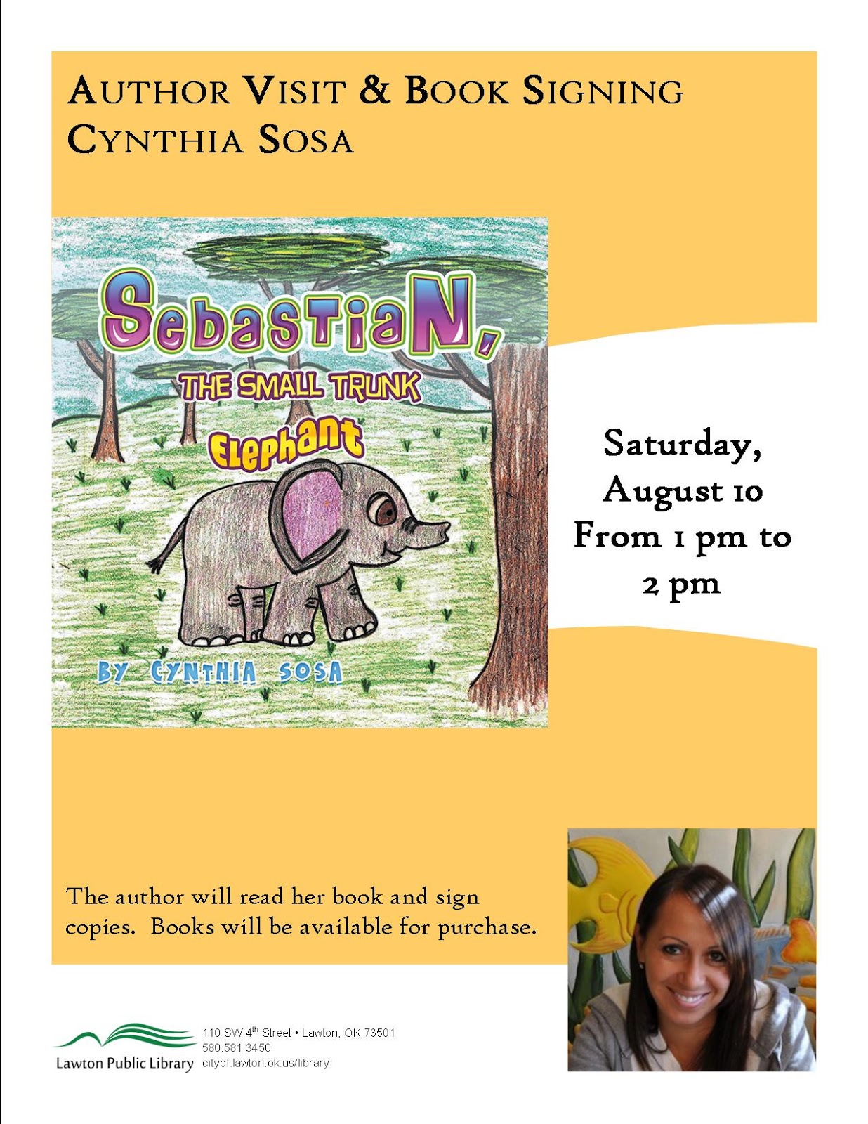 LAWTON PUBLIC LIBRARY: Author Visit: Cynthia Sosa