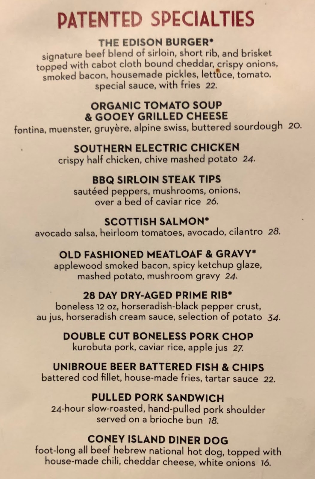 Alexis's Gluten Free Adventures: The Edison - Disney Springs
