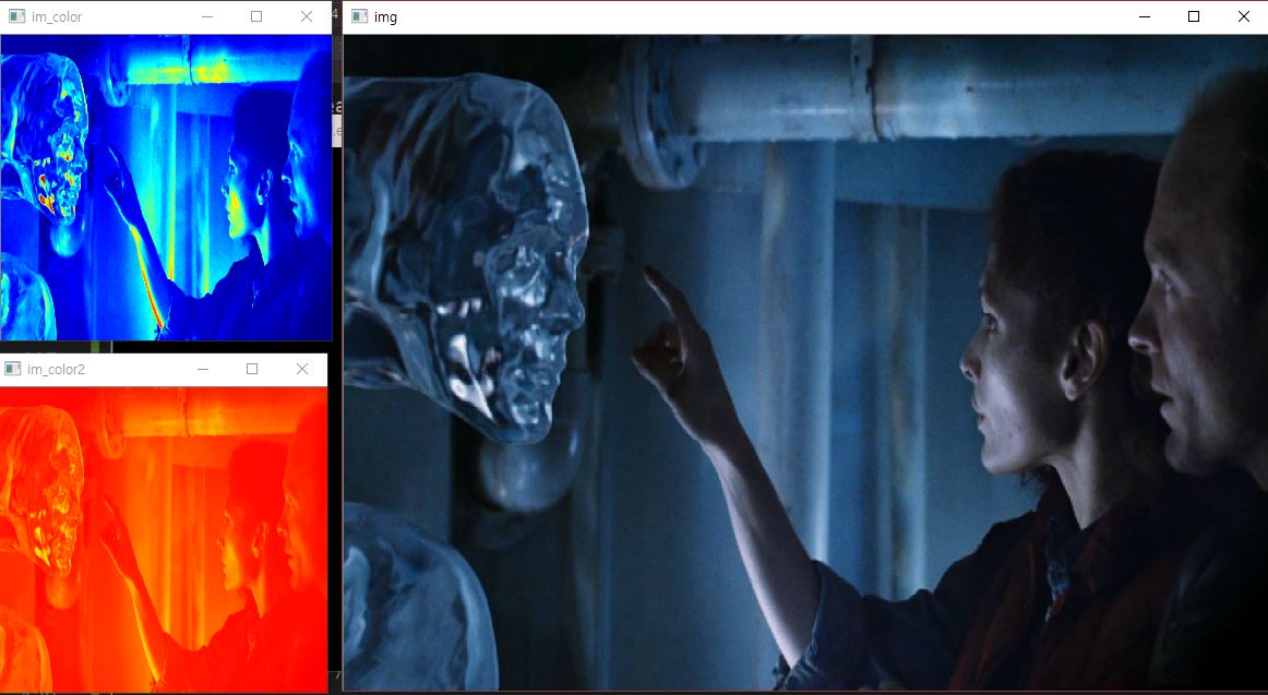 MareArts Computer Vision Study.: example for applyColorMap usage