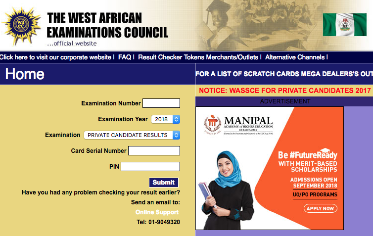 How to Check WAEC 2019 Result online on www.waecdirect.org | 247AMEND ...