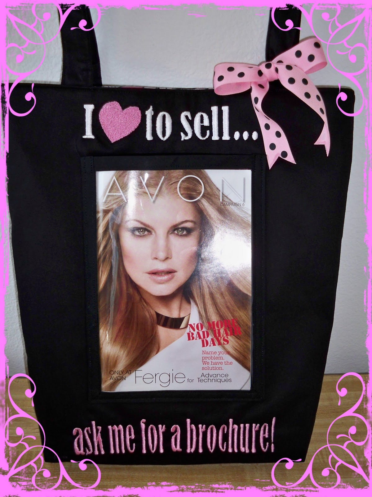 Goldilocks Loves Polkadots: AVON REP BAG!:)