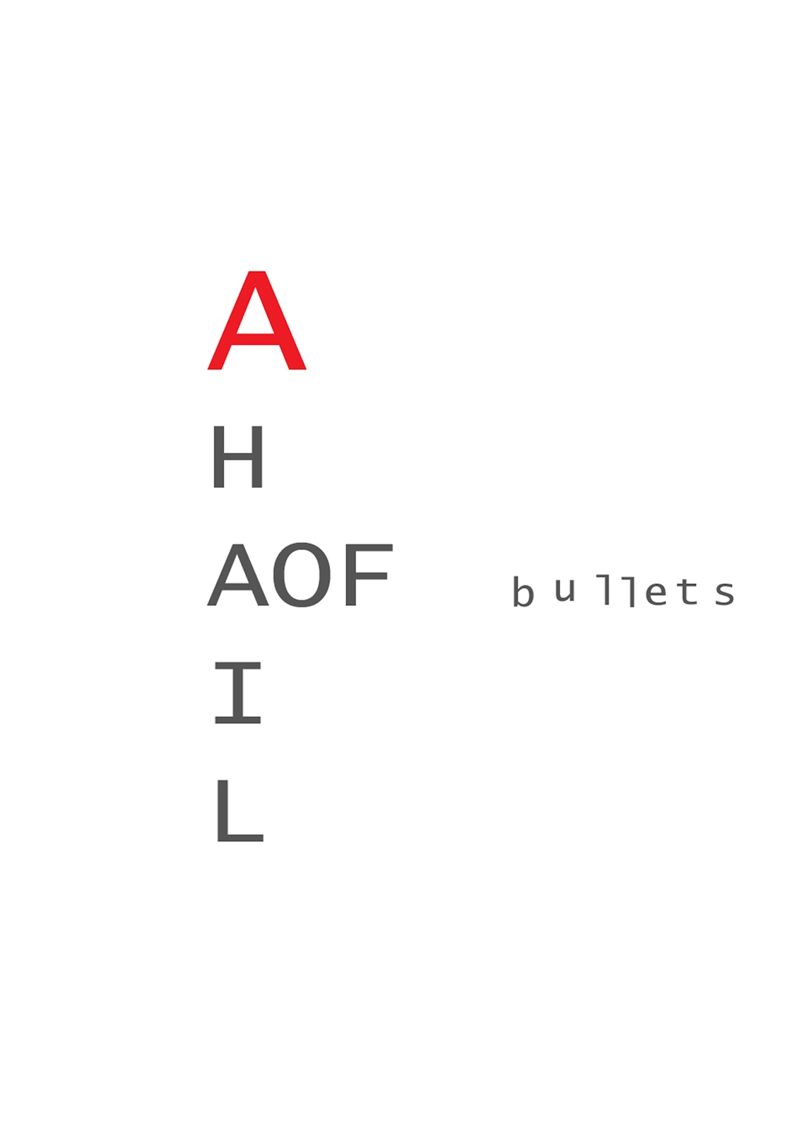 Ethan O'Brien: A Hail Of Bullets- Graphic design Typography project