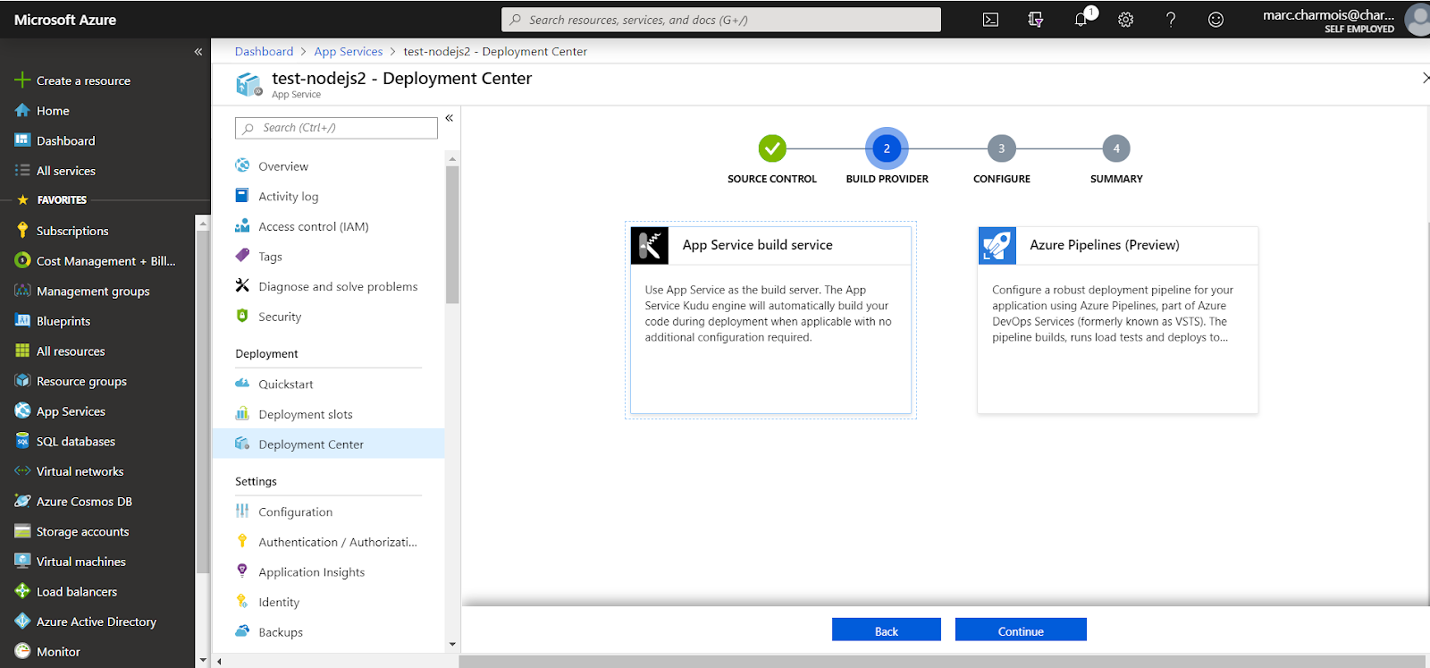Azure And Co Deploy Manually A Node Js Restful Api From Github To An Azure Web App Kudu Fetch