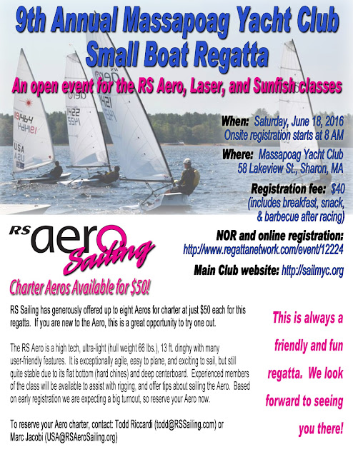 Proper Course: RS Aeros at the Massapoag YC Small Boat Regatta