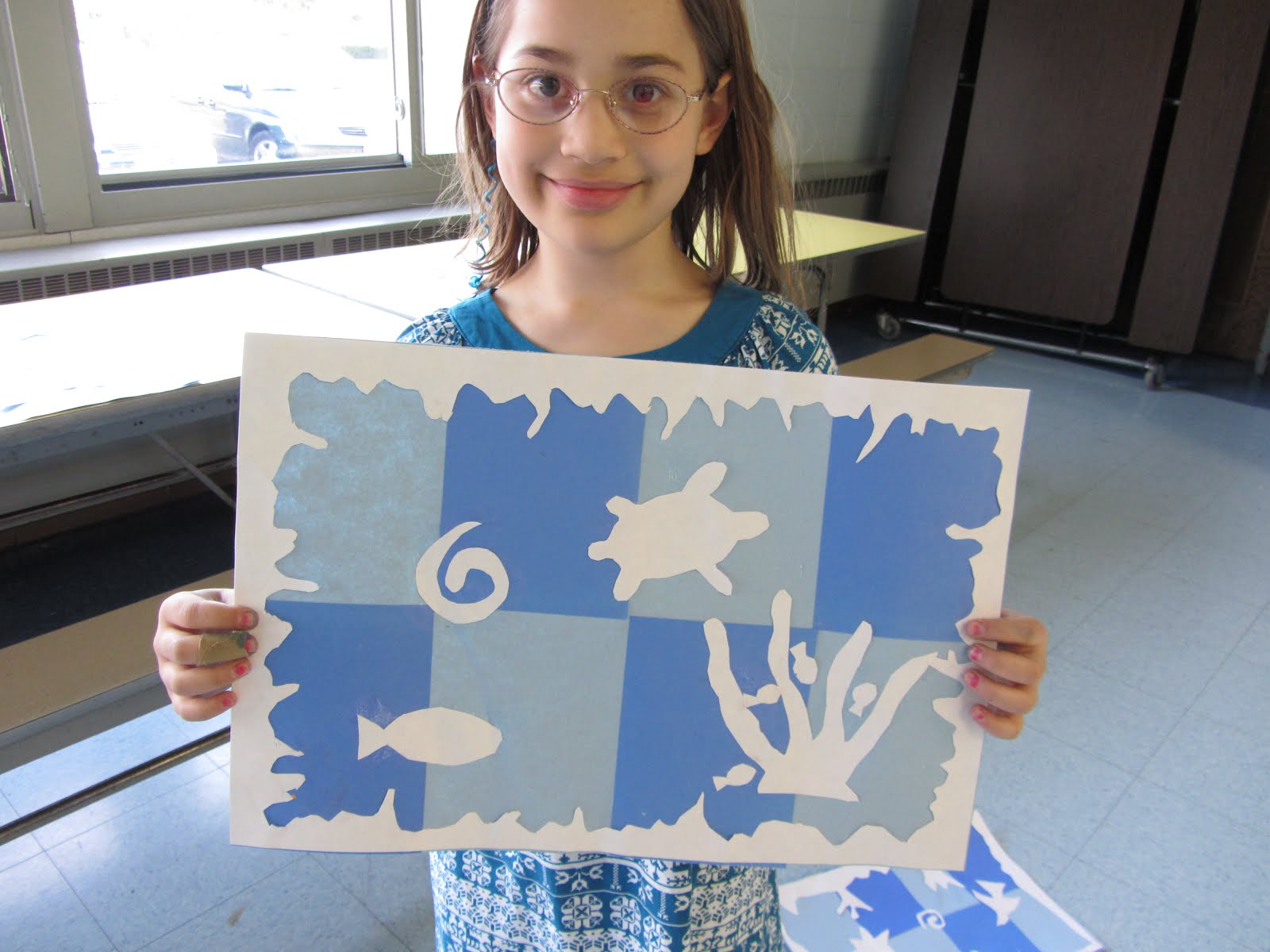 A Glimmer of Light: Ocean Blue ...inspired by Matisse