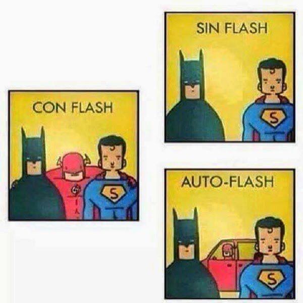 Nuevos Memes: Con flash, sin flash y auto-flash